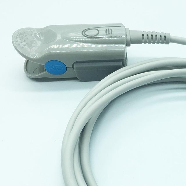 Bahan Medis Reusable SPO2 Sensor Dewasa Jari 3M Kabel Kompatibel ...