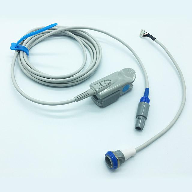 Bahan Medis Reusable SPO2 Sensor Dewasa Jari 3M Kabel Kompatibel ...